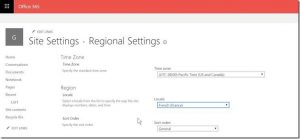 How To Update The Regional Settings Of SharePoint Office 365 Site Collection Programmatically ...