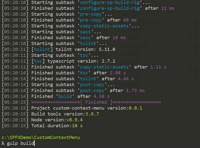 Step By Step Procedure To Create Custom Context Menu In Edit Control Block Using Spfx Extension