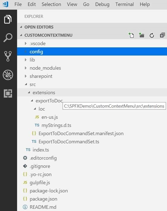 Step By Step Procedure To Create Custom Context Menu In Edit Control Block Using Spfx Extension