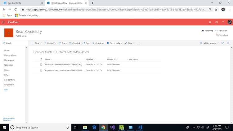 Step By Step Procedure To Create Custom Context Menu In Edit Control Block Using Spfx Extension