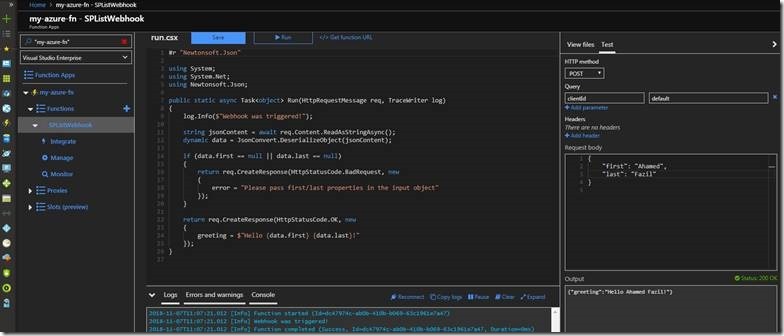 How To Call Azure Function From Sharepoint List Using Webhook Sharepoint Pals