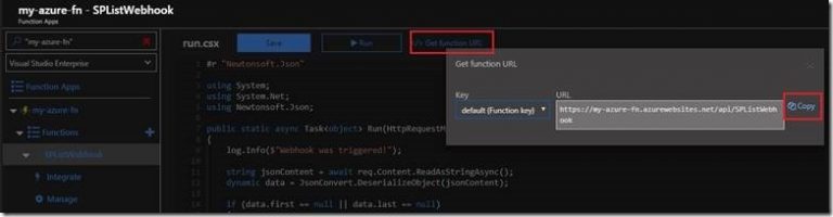 How To Call Azure Function From Sharepoint List Using Webhook Sharepoint Pals