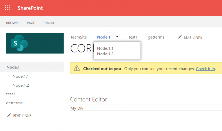 SharePoint Office 365 – Global Navigation & Current Navigation ...