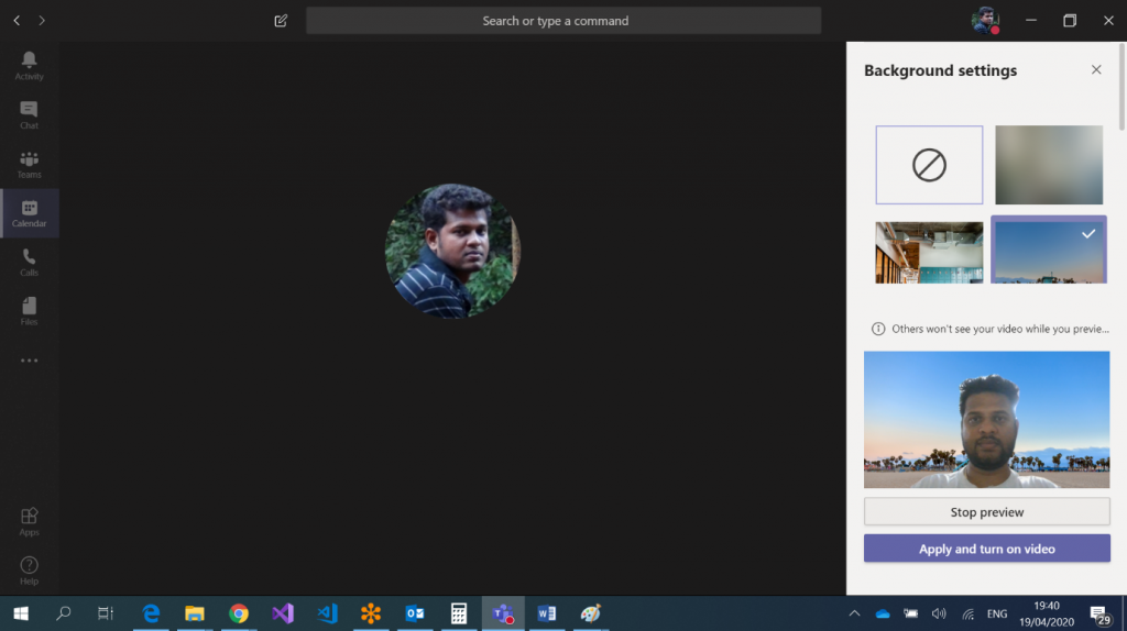 MS Teams – Show Background Effects – Set Custom Image as Background of ...