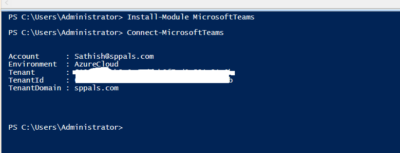 Ms Teams Exception While Executing Powershell The Specified Module Skypeonlineconnector Was