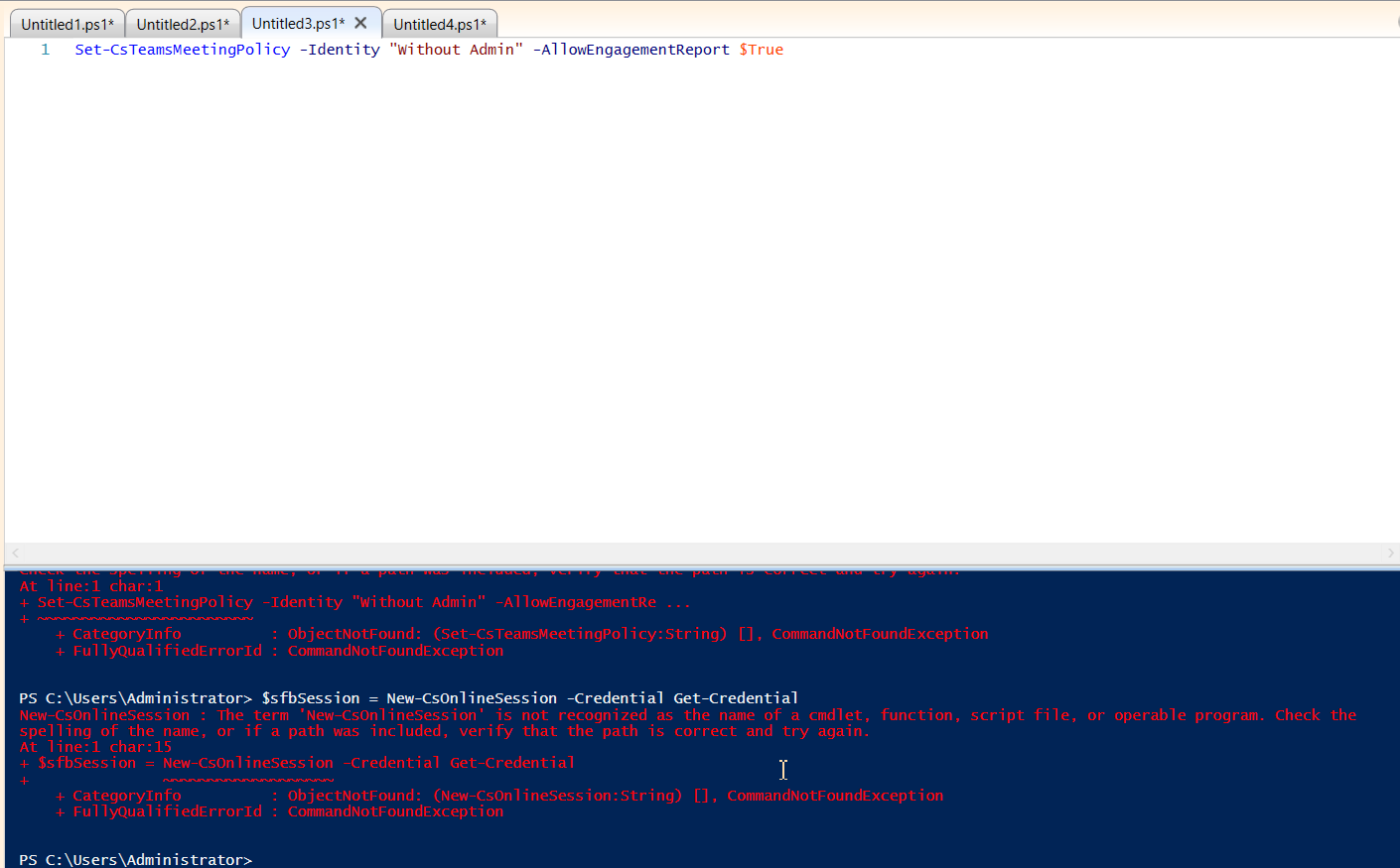 Ms Teams Exception While Executing Powershell The Specified Module Skypeonlineconnector Was