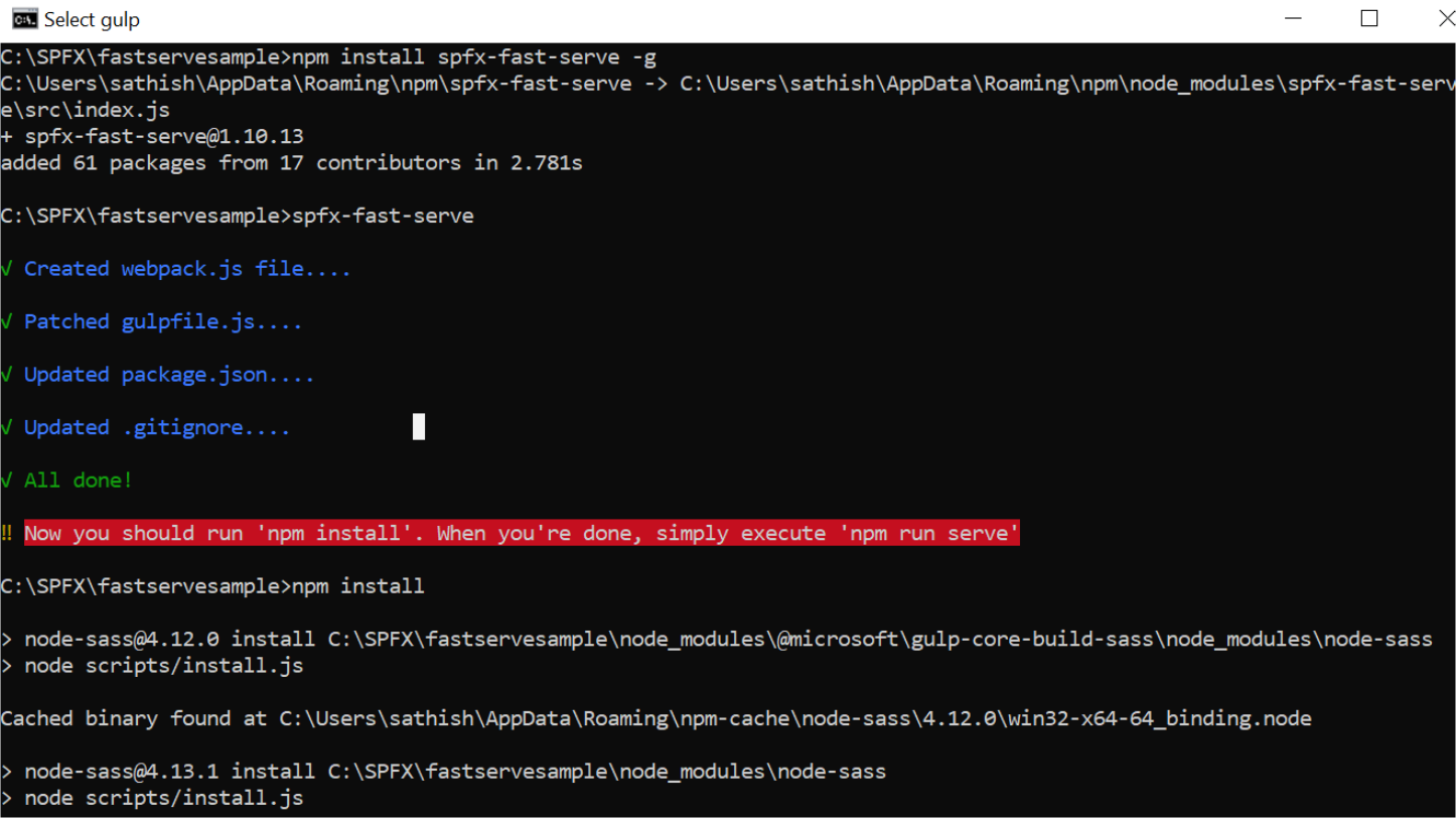 Spfx Fast Serve A Replacement To Gulp Serve In Our Sharepoint Framework Solution Sharepoint Pals