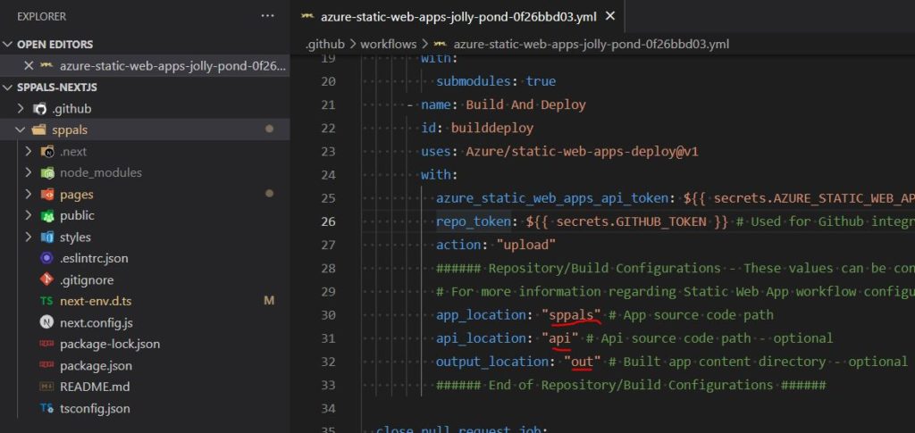 Deploy Nextjs Application To Azure Static Web App Sharepoint Pals