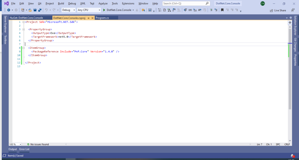 .Net Core Console Application for SharePoint Online using PNPCore ...