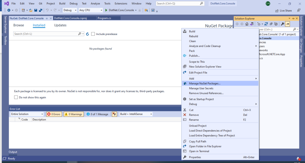 .Net Core Console Application for SharePoint Online using PNPCore ...
