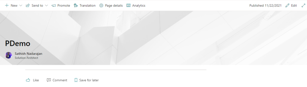 Sharepoint Modern Site Using Multiple Languages And Translate Page Programmatically Using Csom