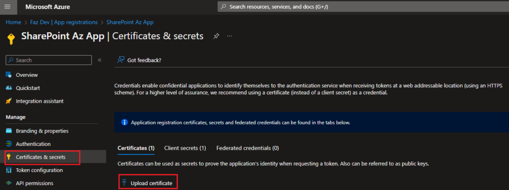 Use Certificate to connect to SharePoint from Azure DevOps Pipeline ...