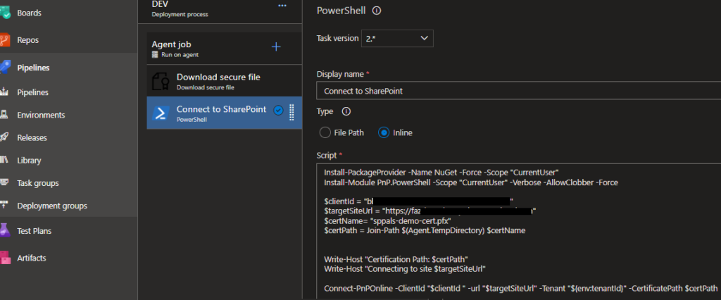 Use Certificate to connect to SharePoint from Azure DevOps Pipeline - SharePoint Pals